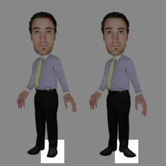 Actor Facing - Front and Side Actor