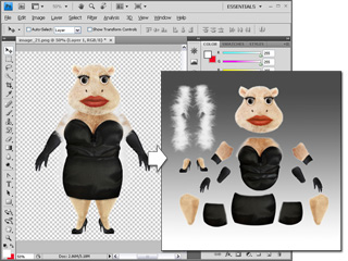 Preparing Body Parts in an External Image Editor
